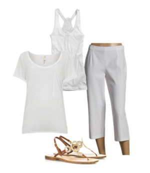 5 Different Ways to Wear White Capris - Stylish Life for Moms