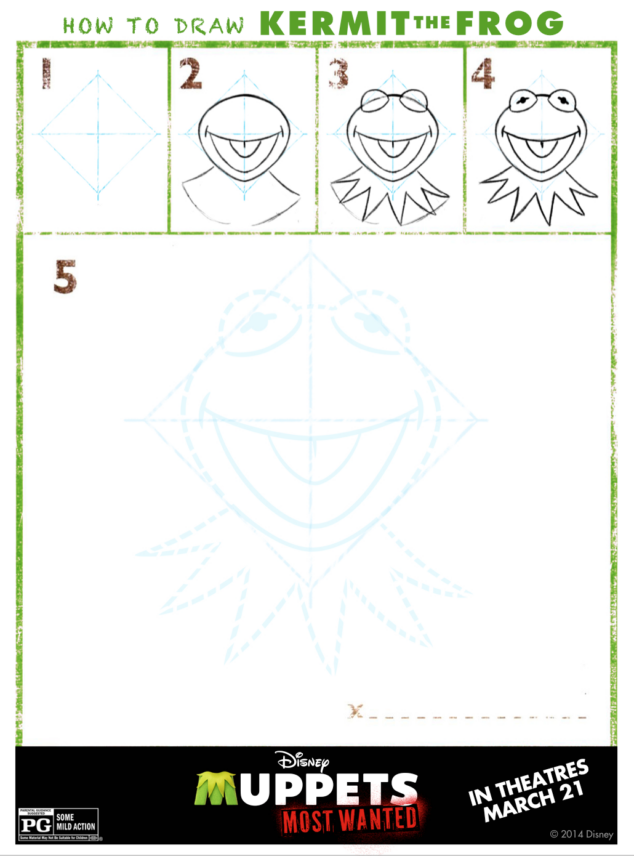 How to Draw the MUPPETS: Kermit, Miss Piggy, Animal, Fozzie Bear and ...