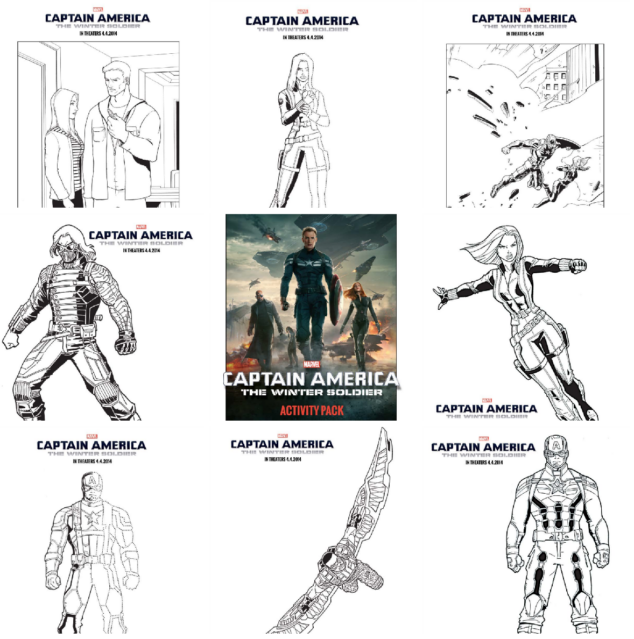 CAPTAIN AMERICA: THE WINTER SOLDIER ACTIVITY PACK - Stylish Life for Moms