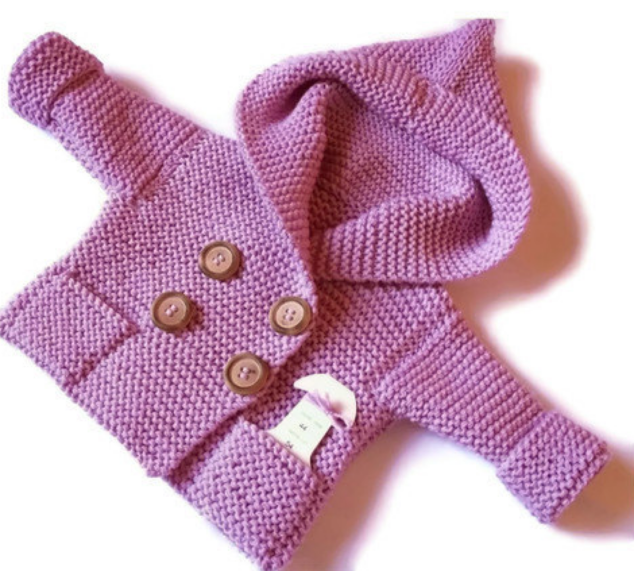 Sunday Swoon - Hand Knit Baby Sweater - Stylish Life for Moms