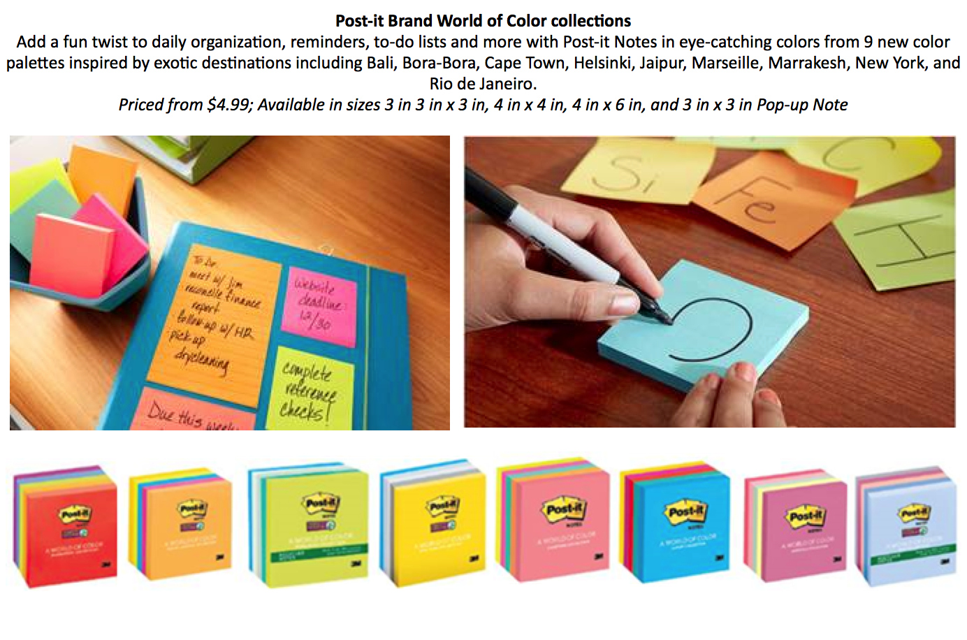 New Collections from the Post-it Brand for Back-to-School Season ...