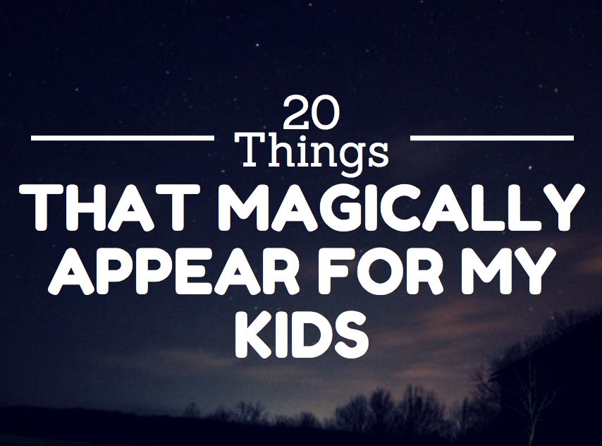 20 Things My Kids (and HUSBAND) Think Magically Appear at Home ...