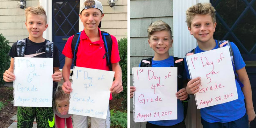 First Day of School at a New School and Being the New Kids - Stylish ...