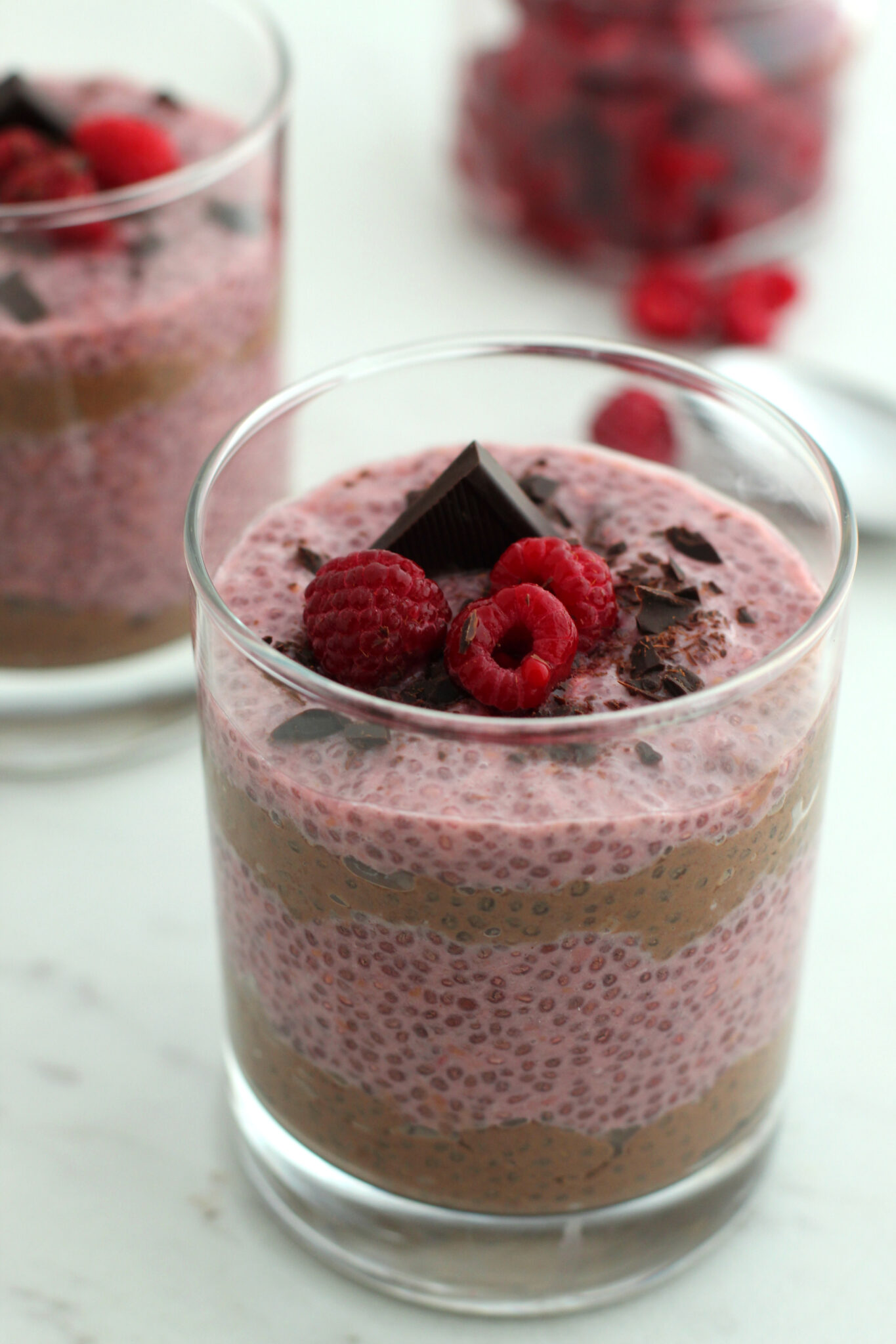 Raspberry Chocolate Chia Pudding - Stylish Life for Moms