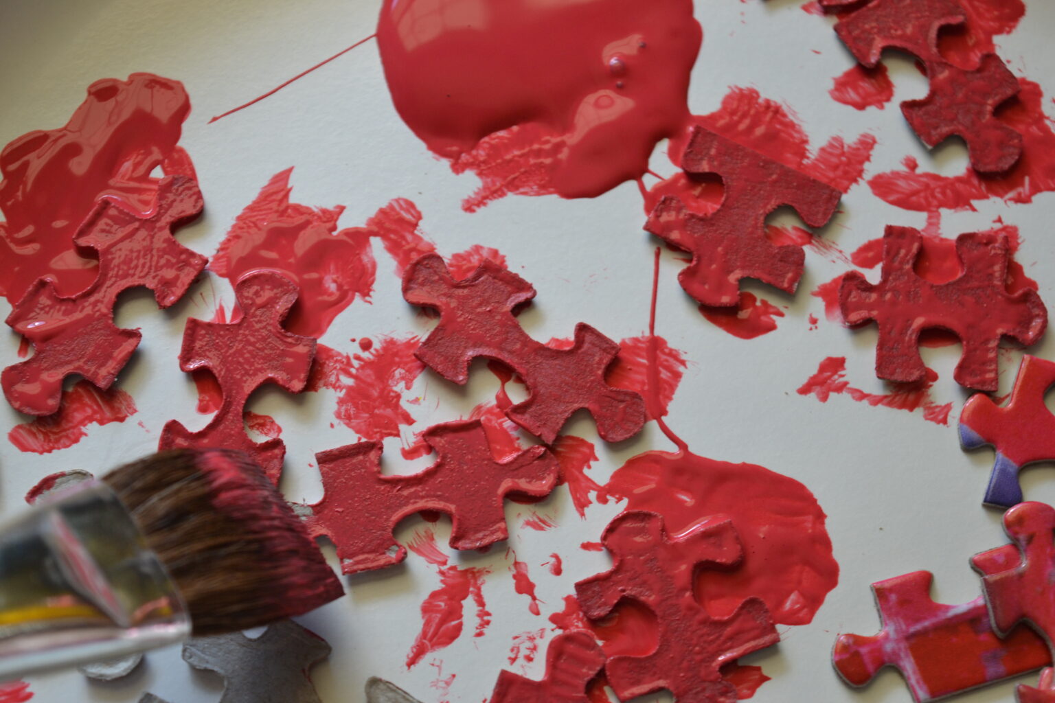 Valentine's Day Heart Puzzle Craft - Stylish Life for Moms