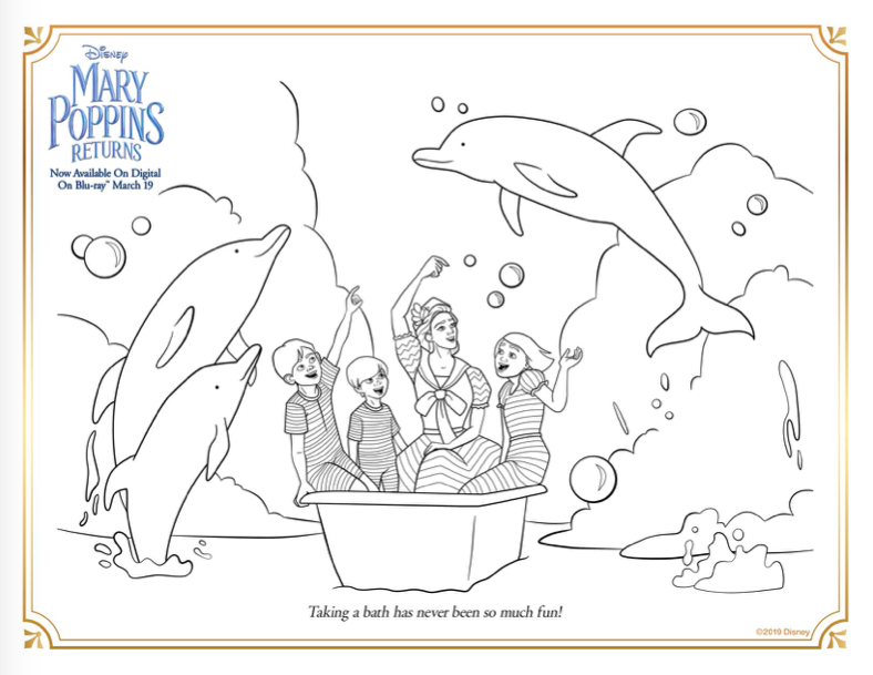 Mary Poppins Movie and Activity Sheets - Stylish Life for Moms