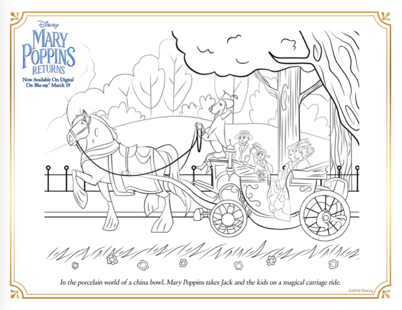 Mary Poppins Movie and Activity Sheets - Stylish Life for Moms