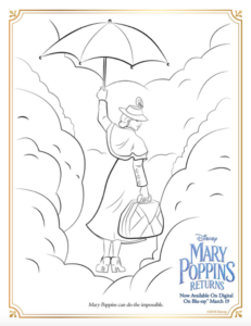 Mary Poppins Movie and Activity Sheets - Stylish Life for Moms