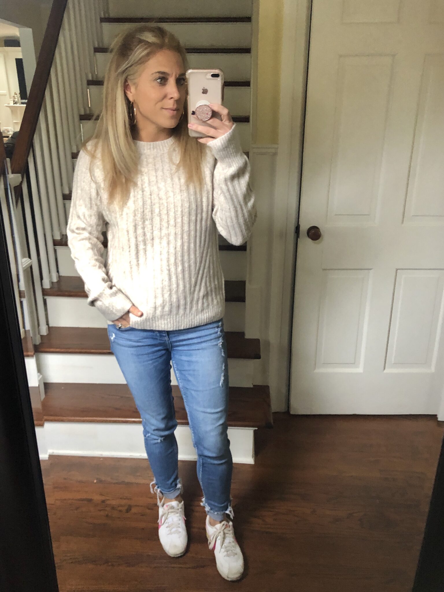 Winter Outfits - 5 Ways to Style a Cream Sweater - Stylish Life for Moms