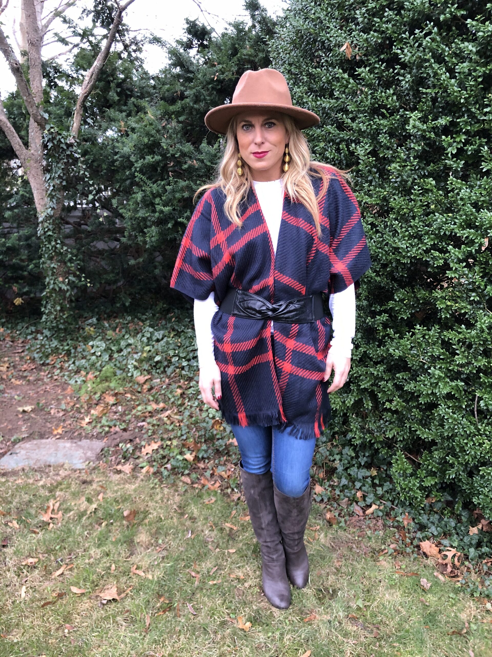 Plaid Wrap - How to Style 4 Ways - Stylish Life for Moms