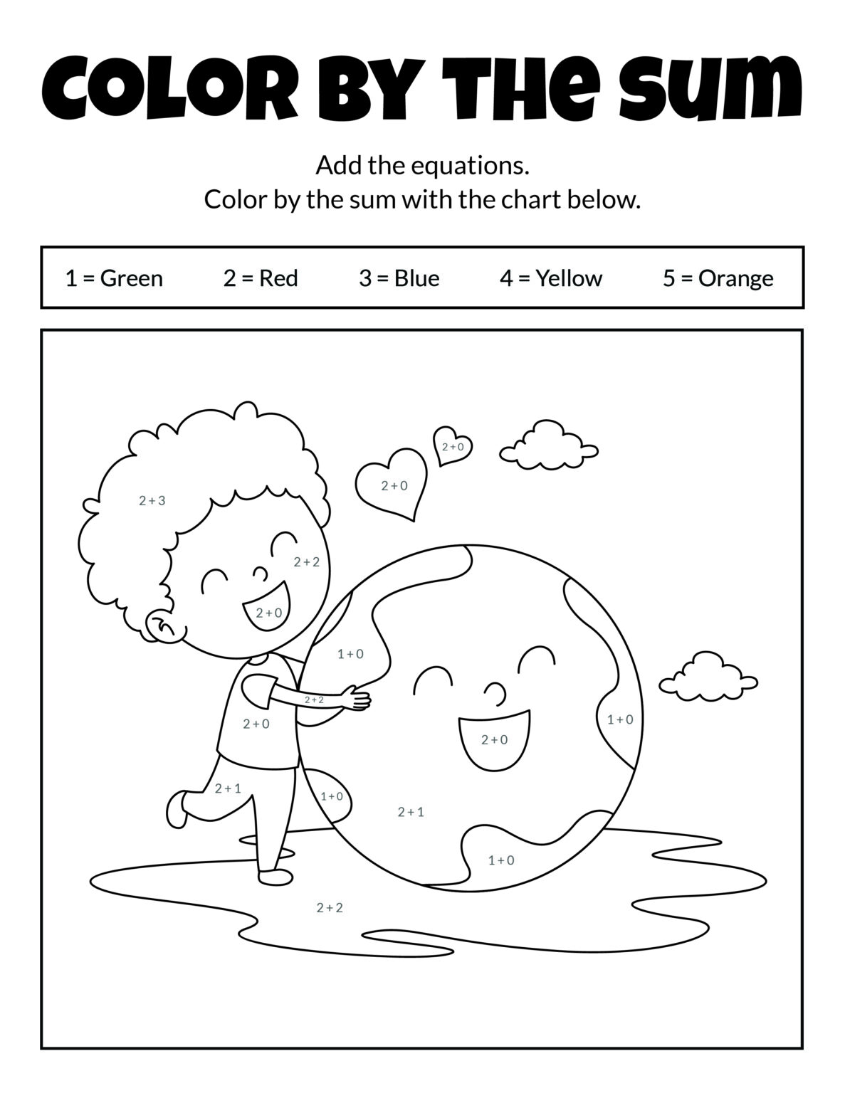 Math Coloring Worksheets - 25 of them for Elementary School Kids ...