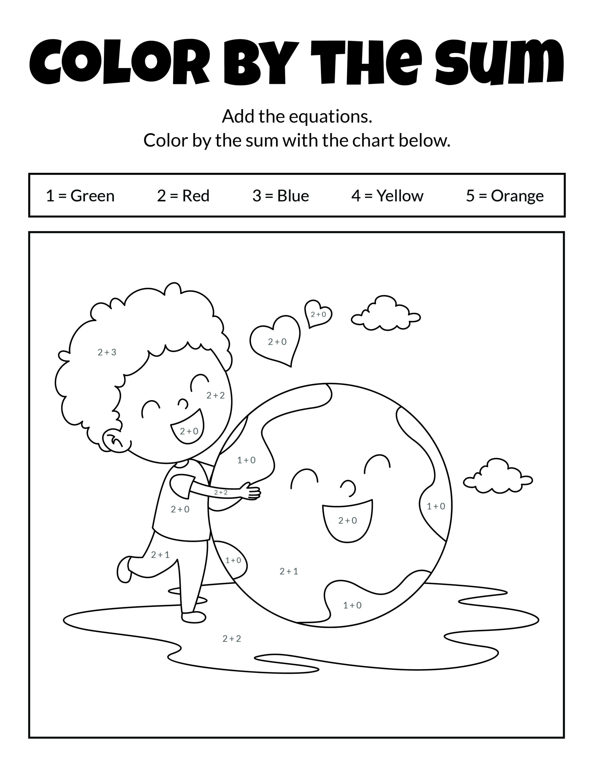 Math Coloring Worksheets - 25 of them for Elementary School Kids ...