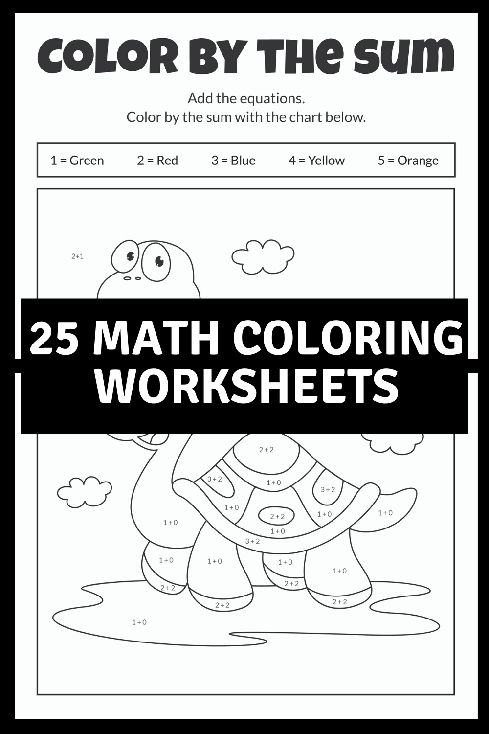 Math Coloring Worksheets - 25 of them for Elementary School Kids ...