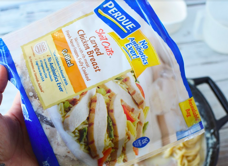 Simple Chicken Alfredo Recipe (thank you Perdue!) - Stylish Life for Moms
