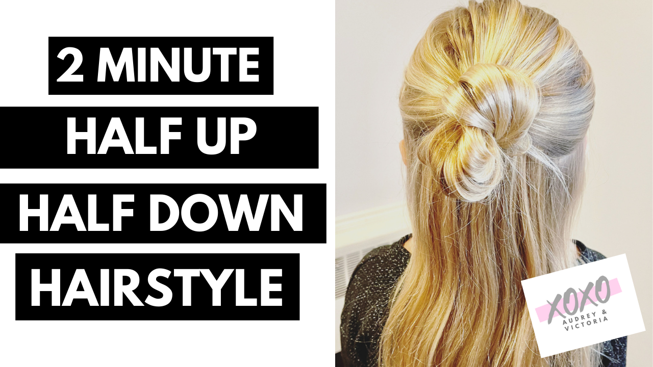 Half Up Half Down Messy Bun - Stylish Life for Moms