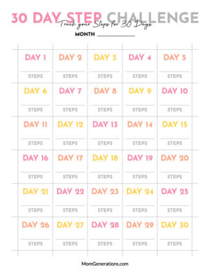 30 DAY Walking Challenge - Stylish Life for Moms