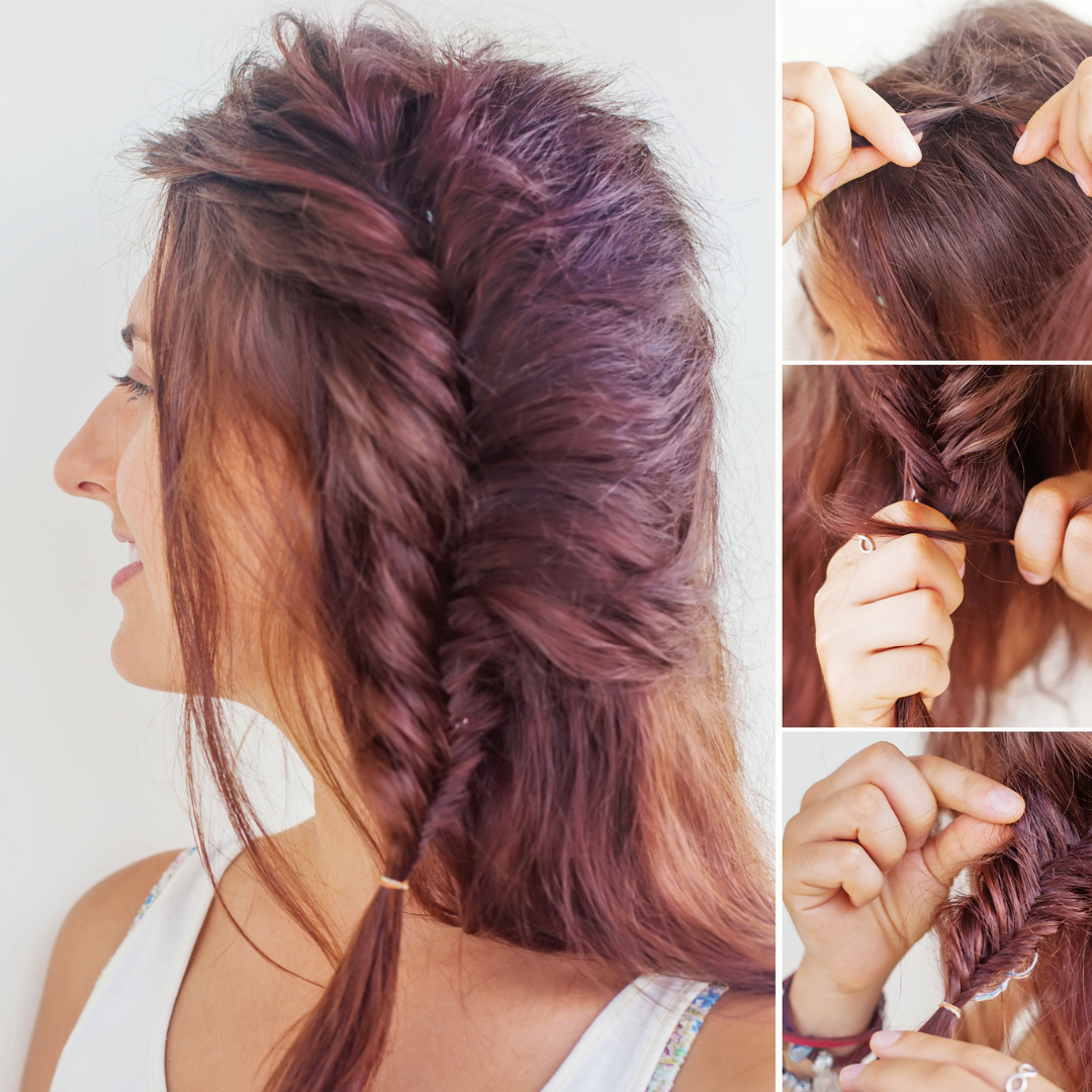 Step by Step Fishtail Braid Tutorial - Stylish Life for Moms