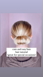 Cute and Easy Bun Hair Tutorial - Stylish Life for Moms