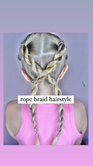Rope Braid Hair Tutorial - Stylish Life for Moms