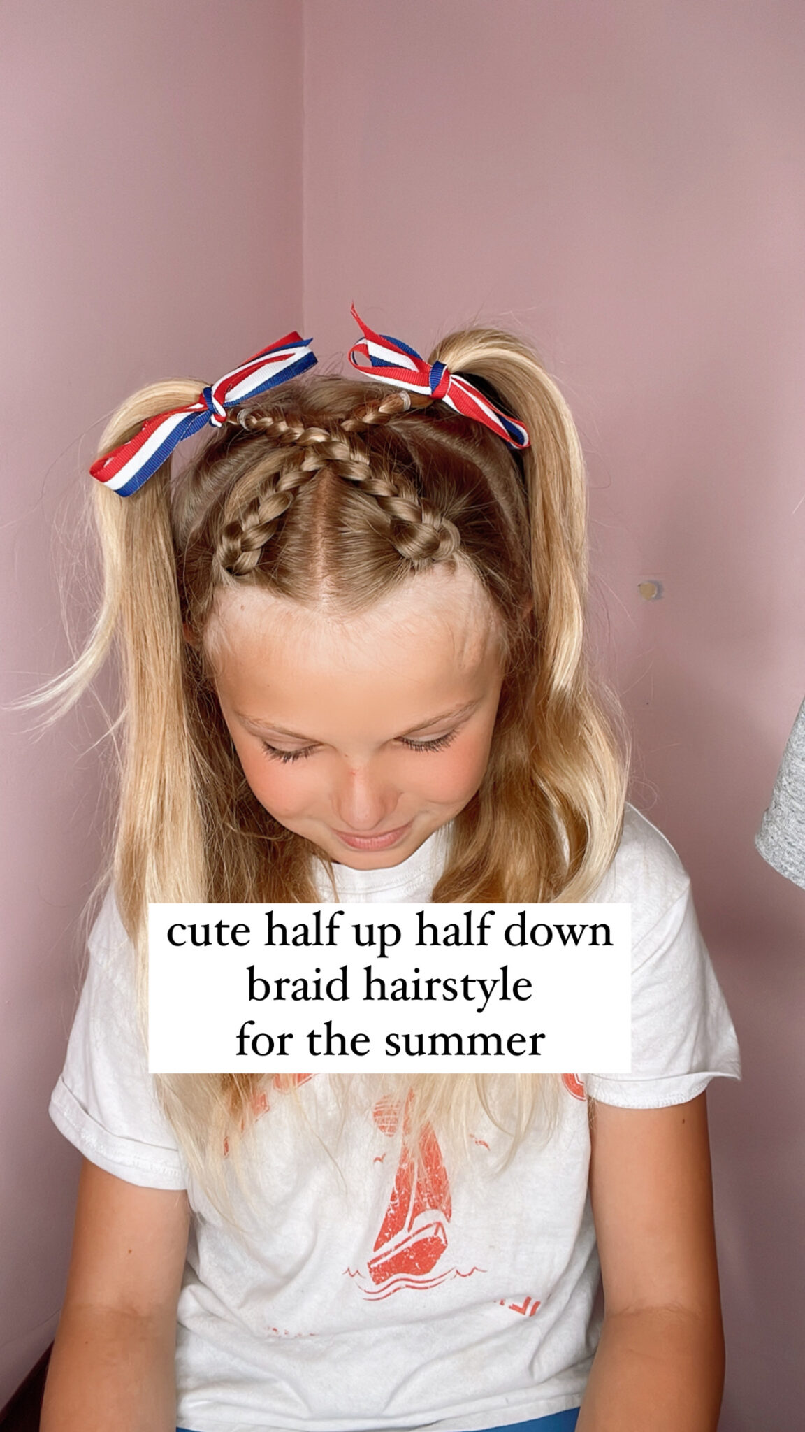 Pretty Half Up Half Down Hairstyle for the Summer - Stylish Life for Moms