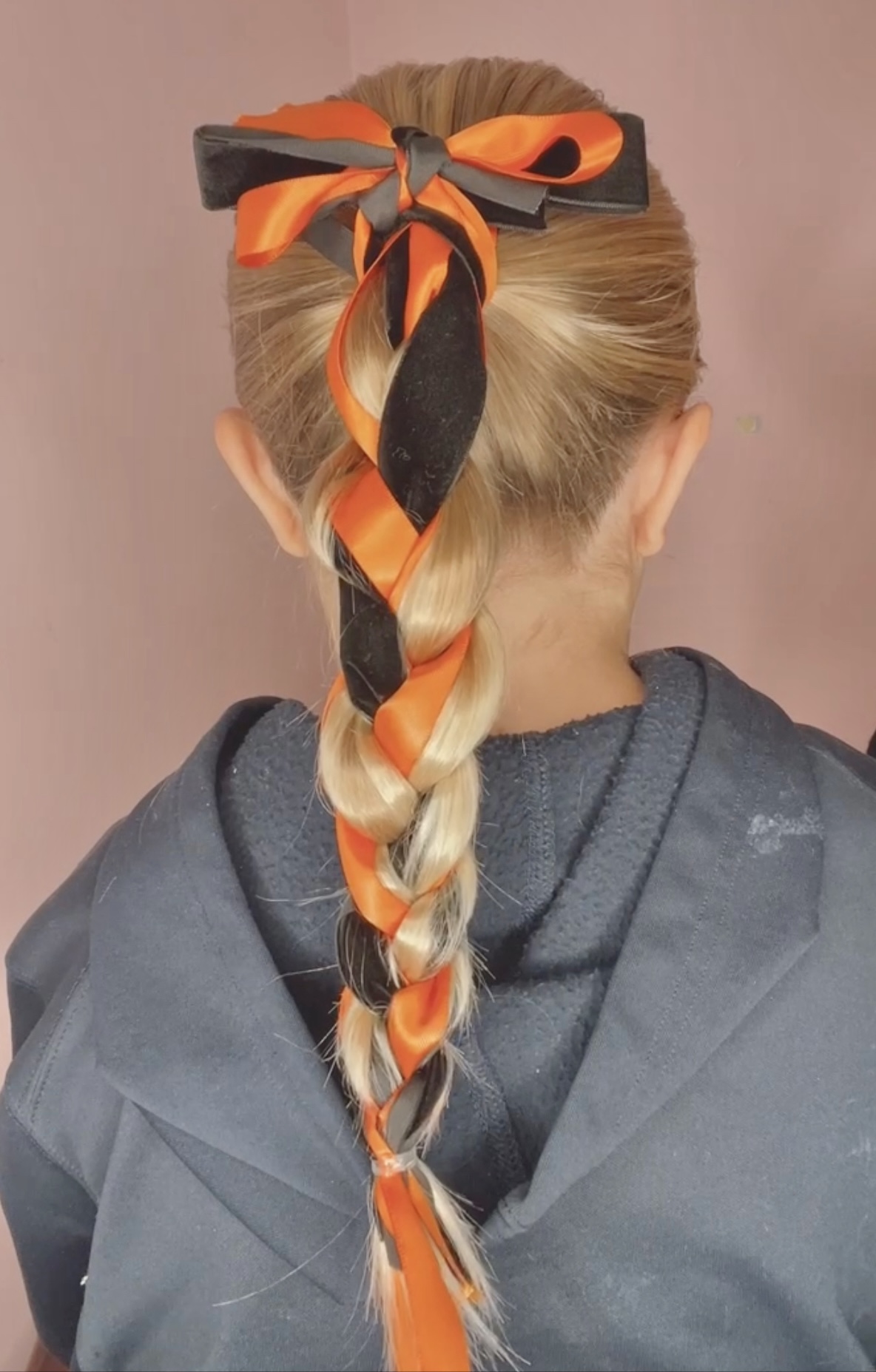 Halloween Hairstyle - Ribbon Braid Hairstyle for Halloween - Stylish ...