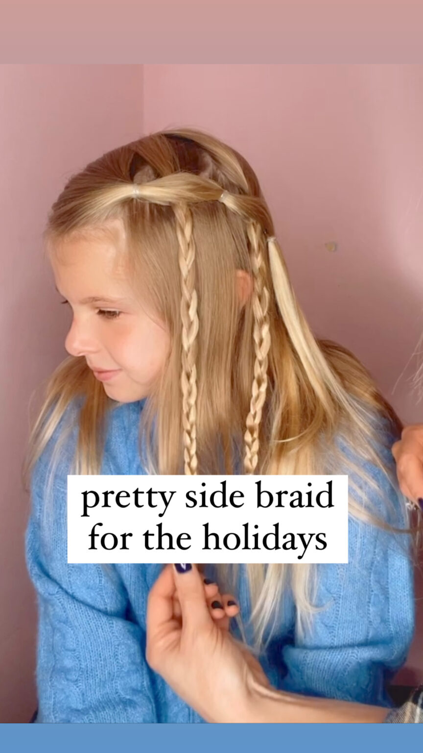 Pretty Side Braid Hairstyle for the Holiday - Stylish Life for Moms