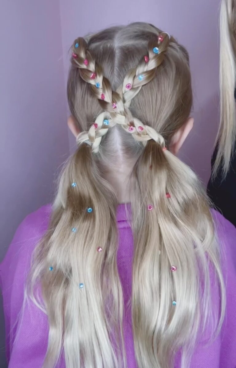 How To Bedazzle Your Hair for the Holidays - Stylish Life for Moms