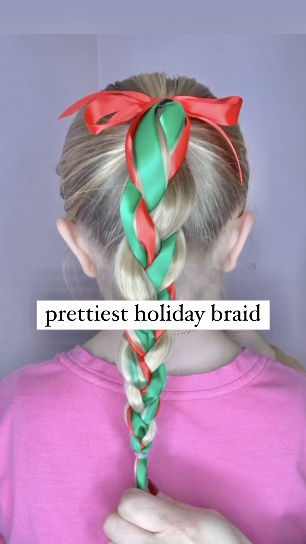 Easiest Holiday Braid Hairstyle (EVER) - Stylish Life for Moms
