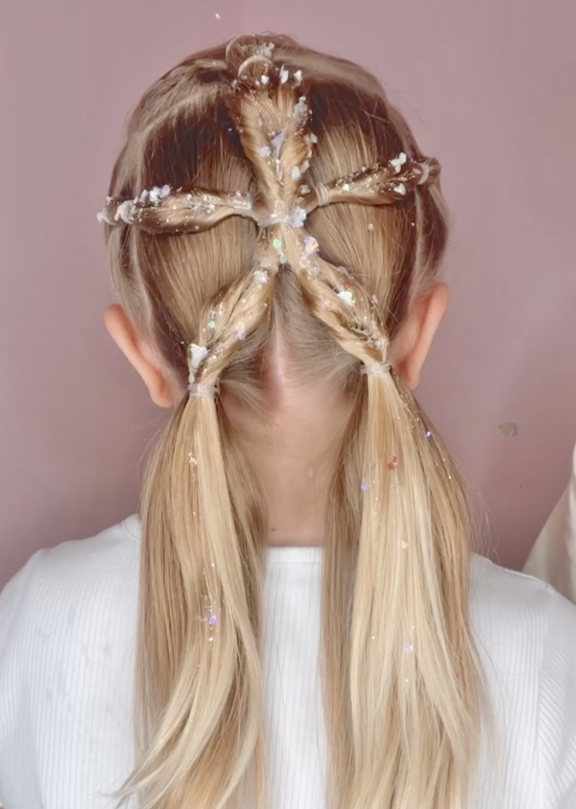 Snowflake Hairstyle for the Winter - Stylish Life for Moms