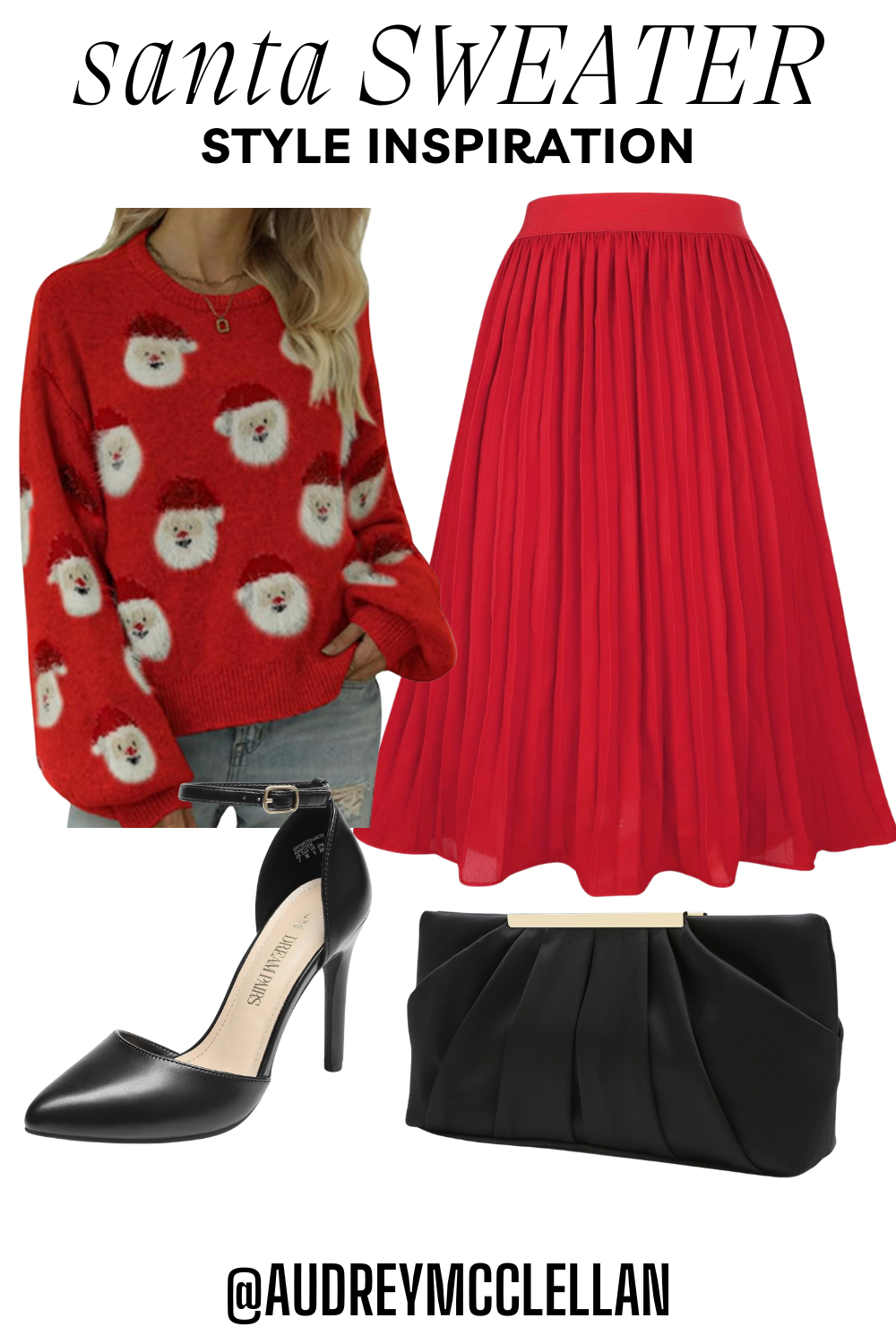 How To Style a Santa Sweater - Stylish Life for Moms