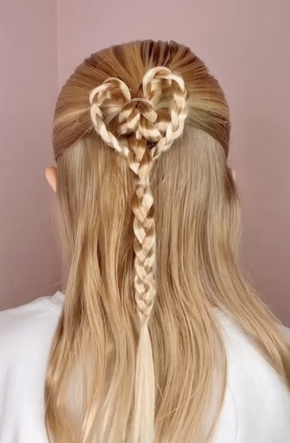 Cute Half-Up Heart Braid Hairstyle - Stylish Life for Moms