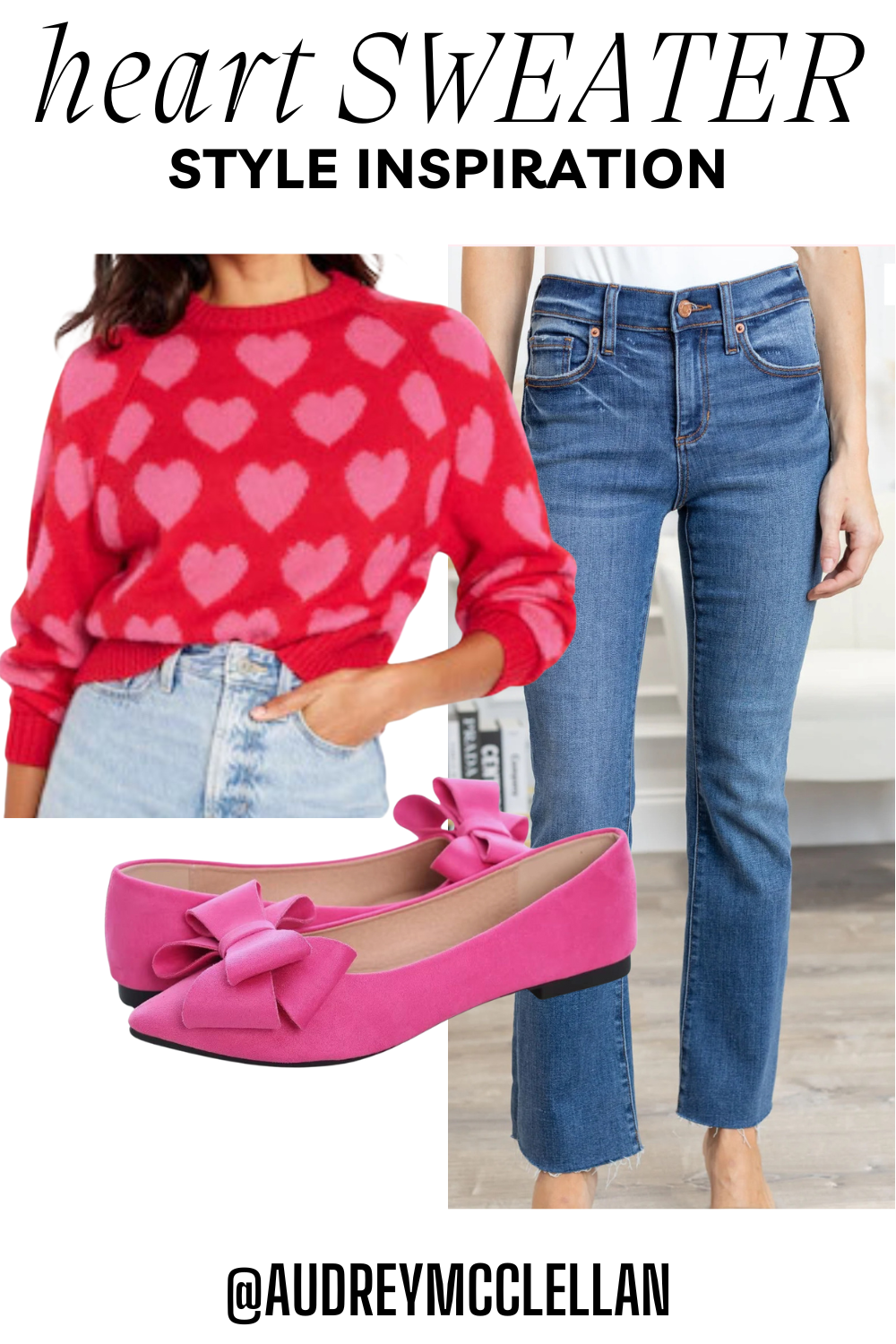 Heart Sweater Style Ideas for Valentine's Day - Stylish Life for Moms