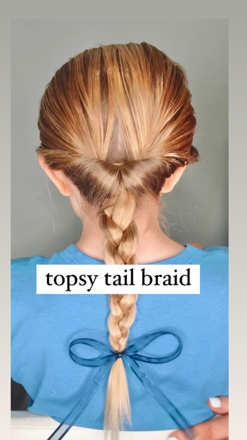 Topsy Tail Braid Hairstyle - Stylish Life for Moms