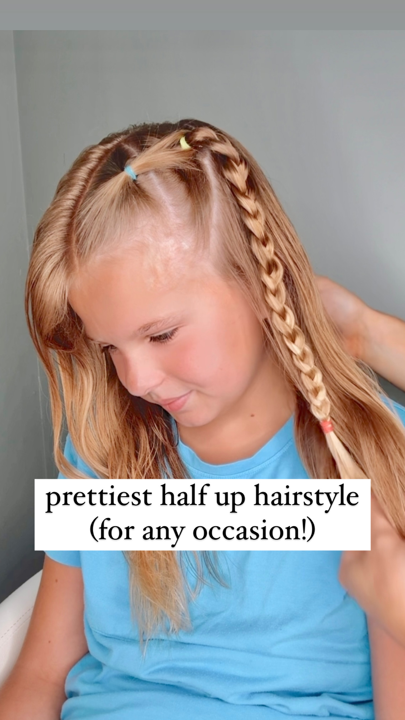 Cute and Easy Half Up Braid Hairstyle - Stylish Life for Moms