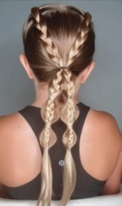 Easy Sports Hairstyle for Girls - Stylish Life for Moms