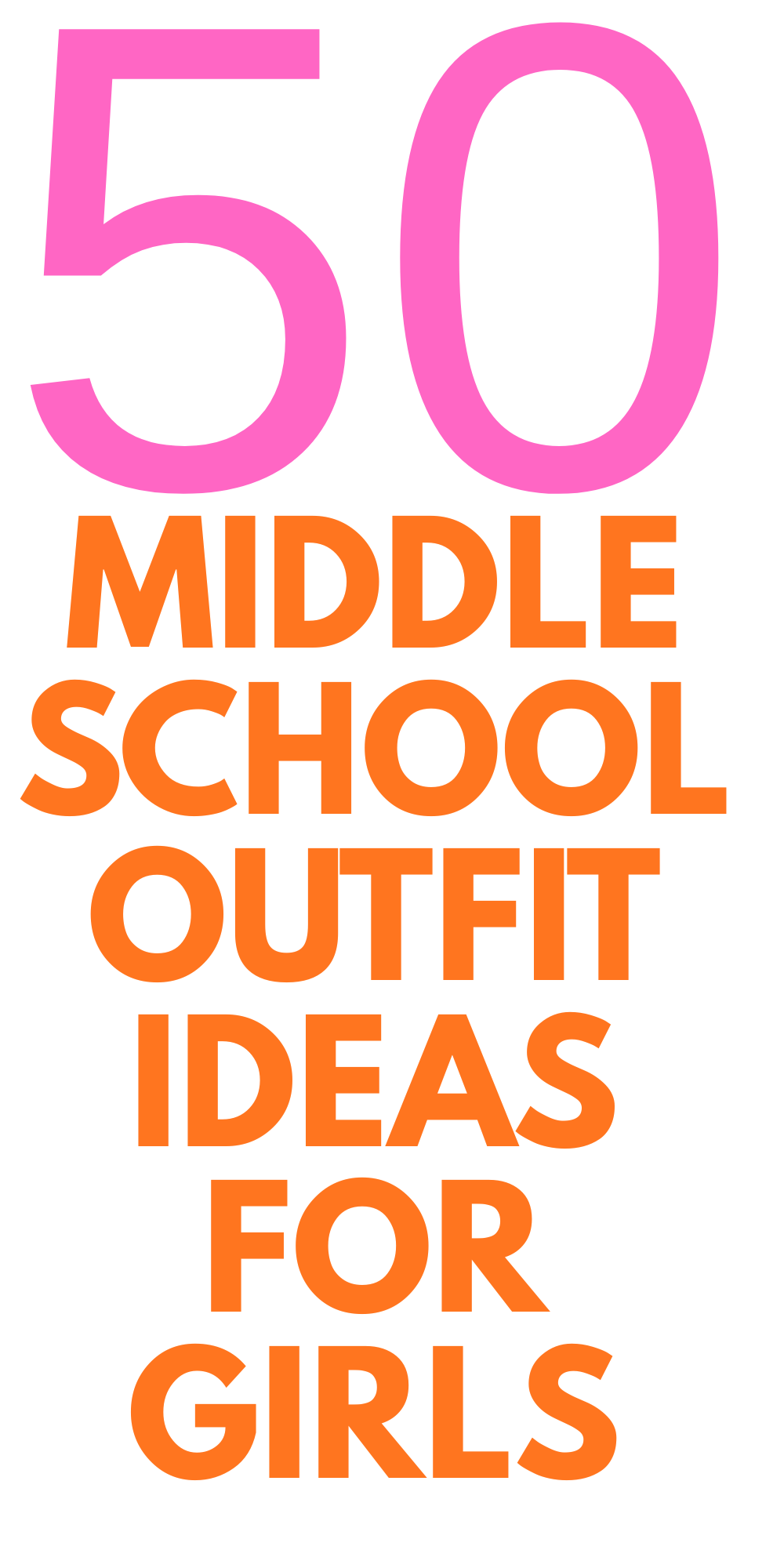 50 First Day of Middle School Outfit Ideas for Tween and Teen Girl ...